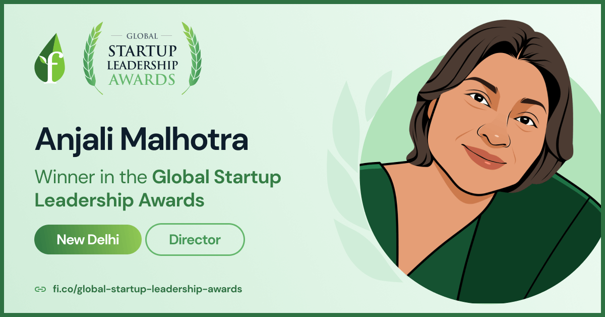 Anjali Malhotra - Global Startup Leadership Awards